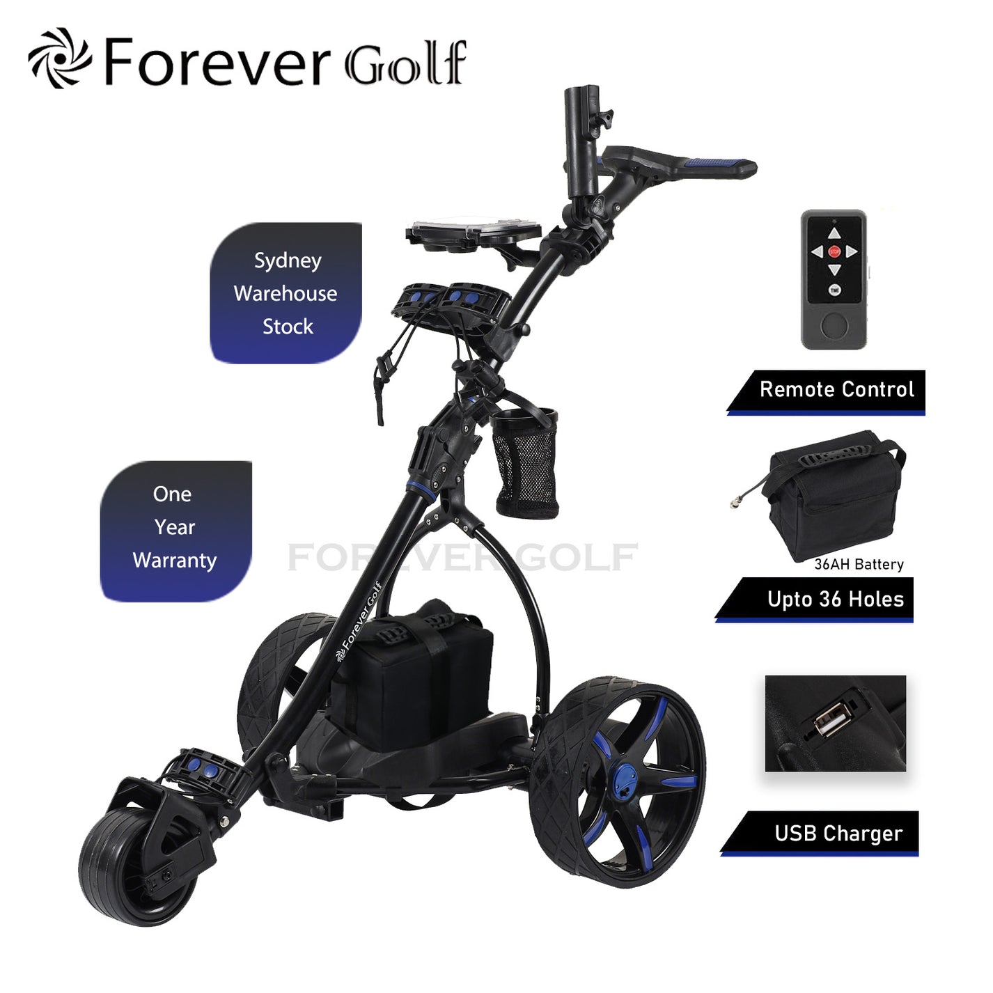 Brand New 2025 Remote Control Golf Buggy Dual Motors Electric Golf Tro ...