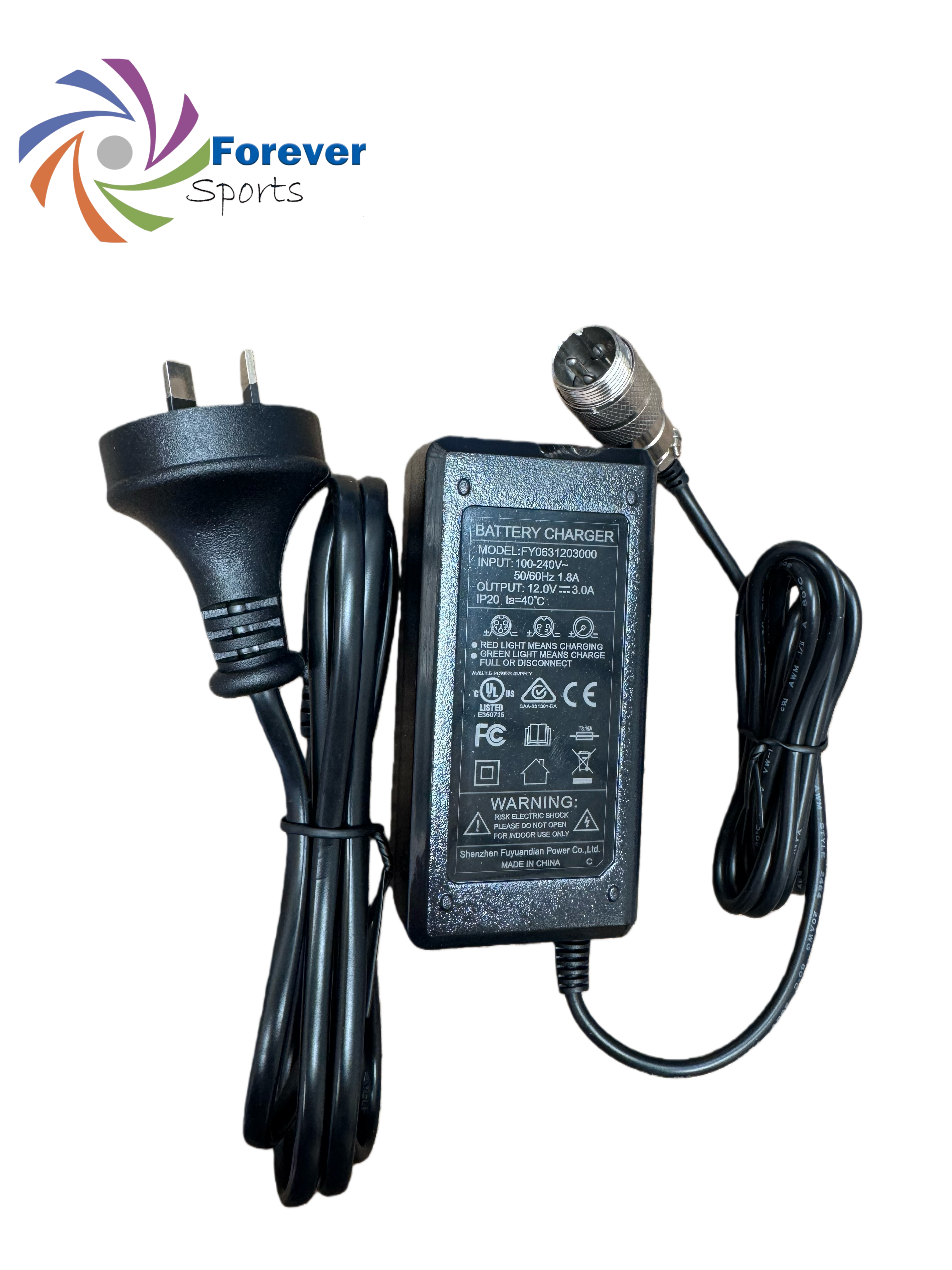 AU Standard 3-Pin 12V Golf Buggy Charger – Compatible with Forever Gol ...